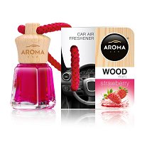 Désodorisant voiture AROMA Wood bottle senteur Fraise 4ml - Norauto