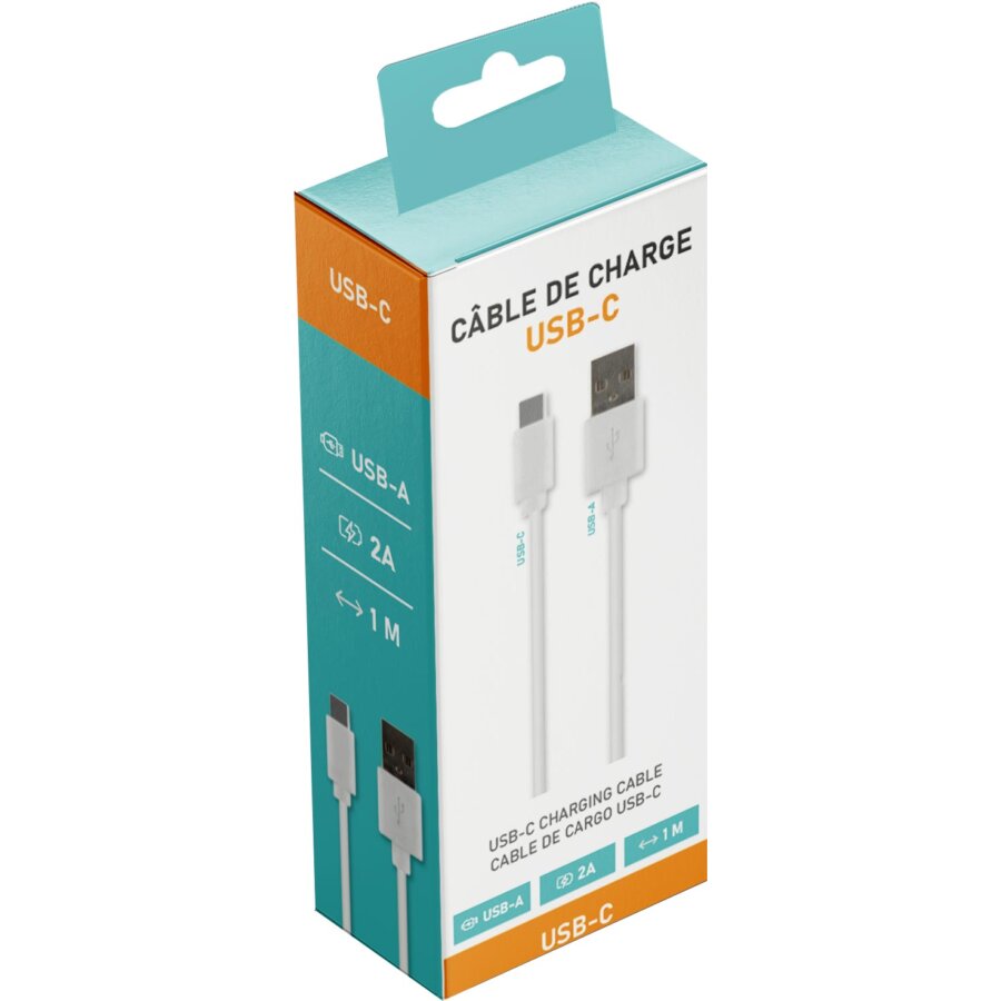 Câble TypeC blanc 1m SD - Norauto