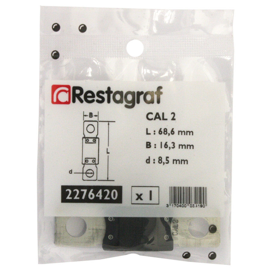 Fusible de puissance Cal 2 RESTAGRAF spécifique pour protection ...