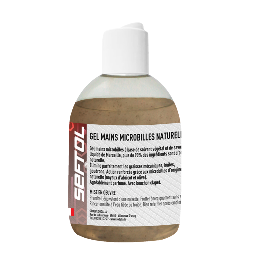 Gel mains microbilles naturelles SEFTOL 300ml - Norauto