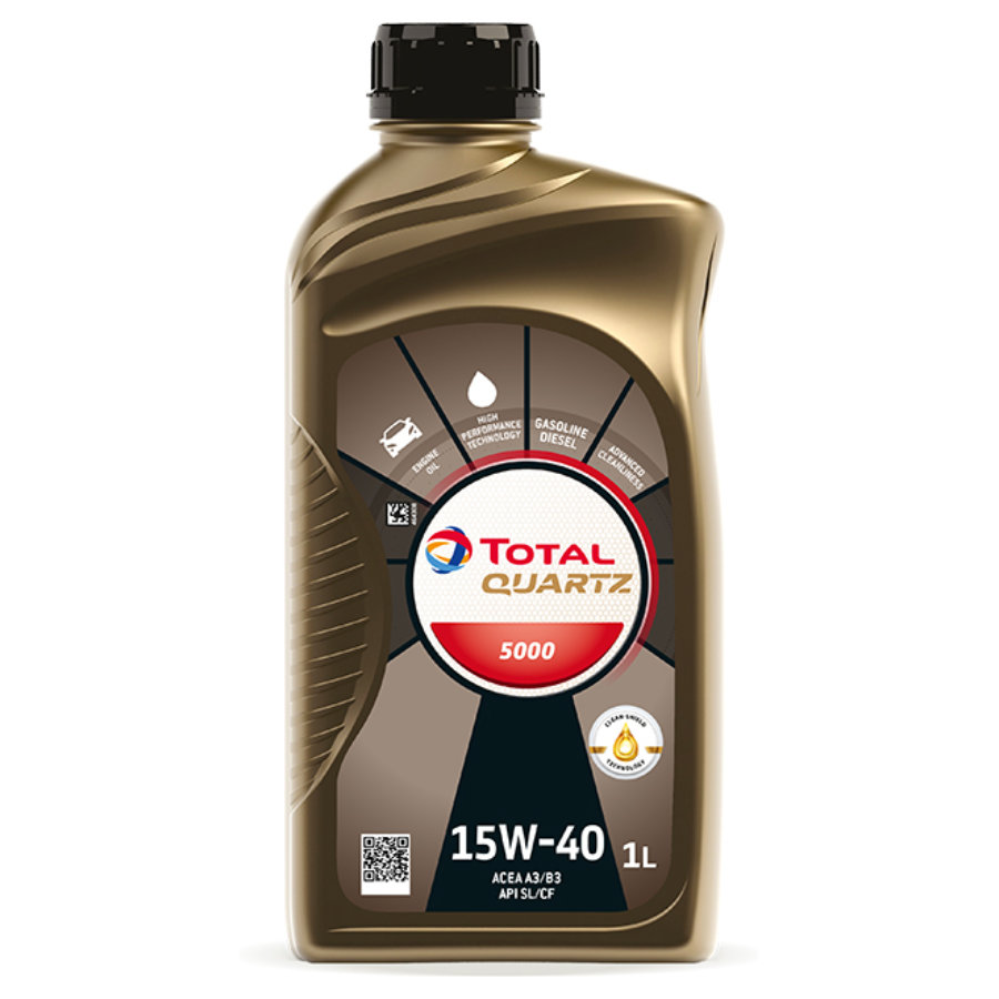 Huile moteur TOTALENERGIES Quartz 5000 15W40 Essence et Diesel 1 L ...