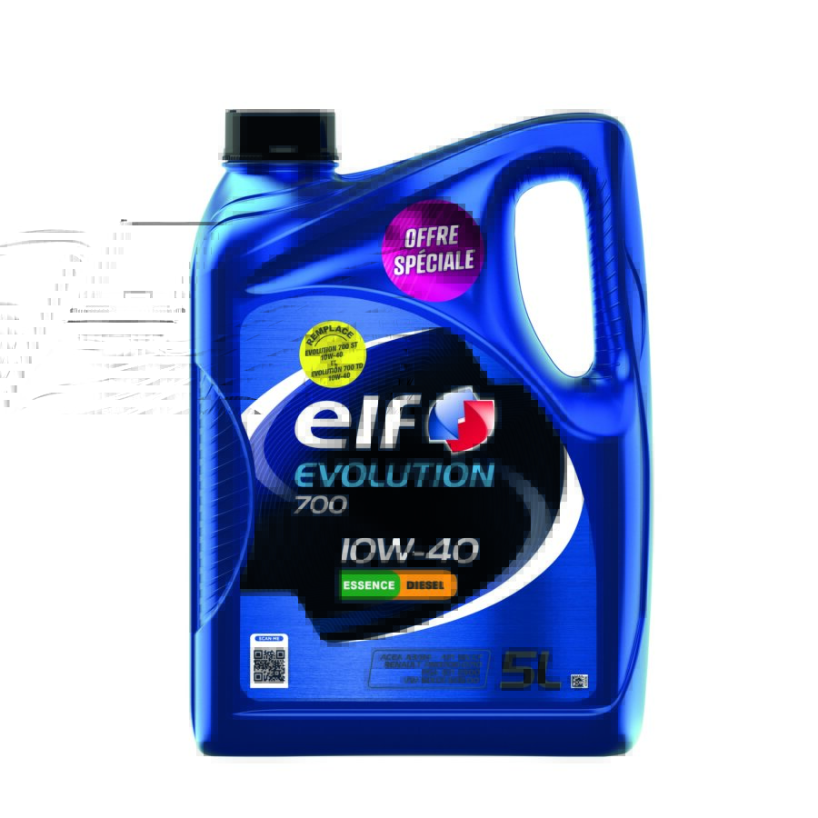 Huile moteur ELF EVOLUTION 700 ST 10W40 Essence et Diesel 5 L - Norauto