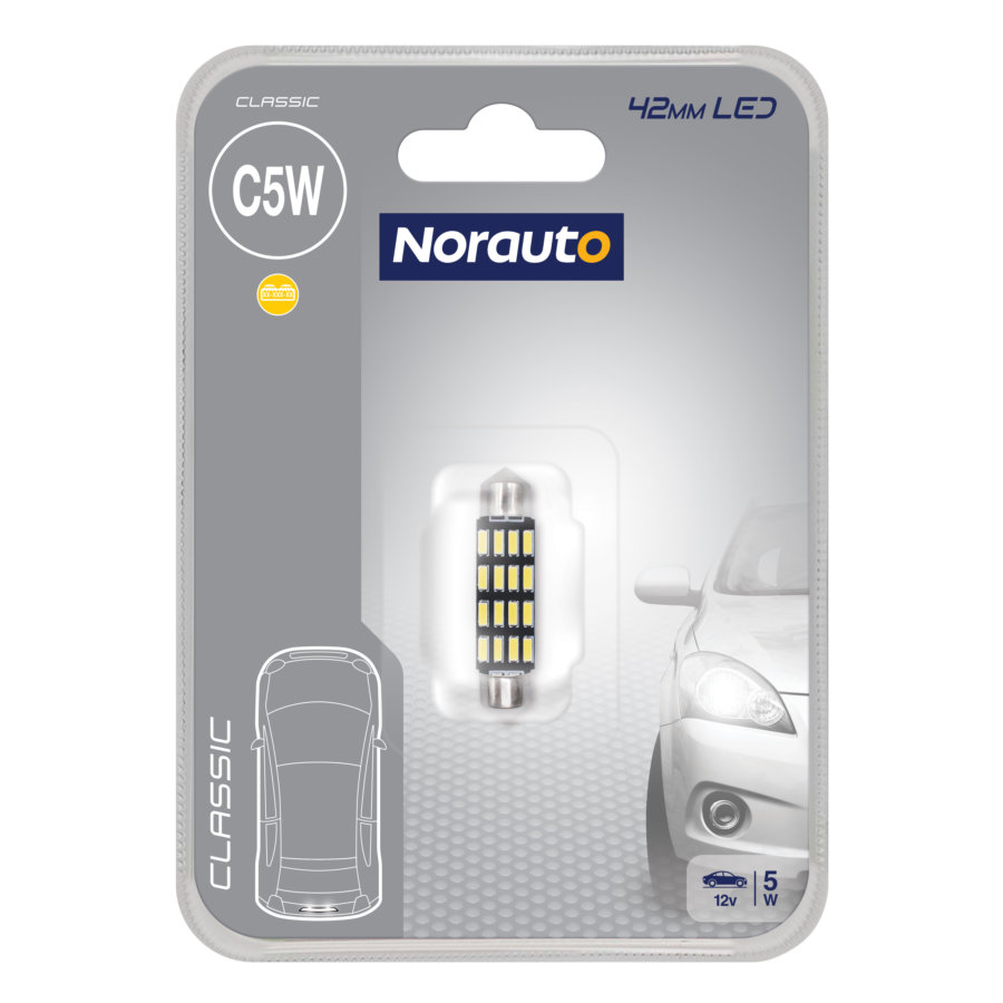 1 ampoule C5W 42mm NORAUTO Led - Norauto