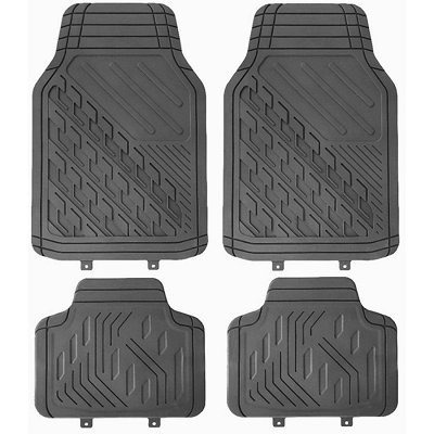 4 tapis universels en PVC noir - Norauto