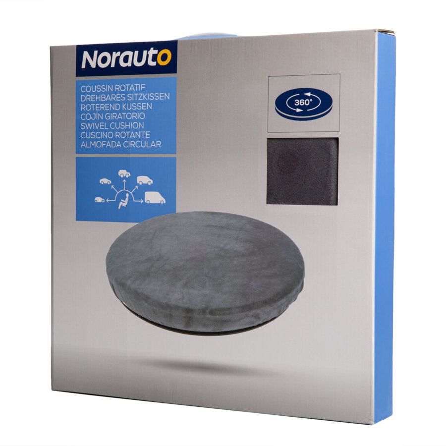 Coussin pivotant à mémoire de forme NORAUTO, gris : Norauto.fr
