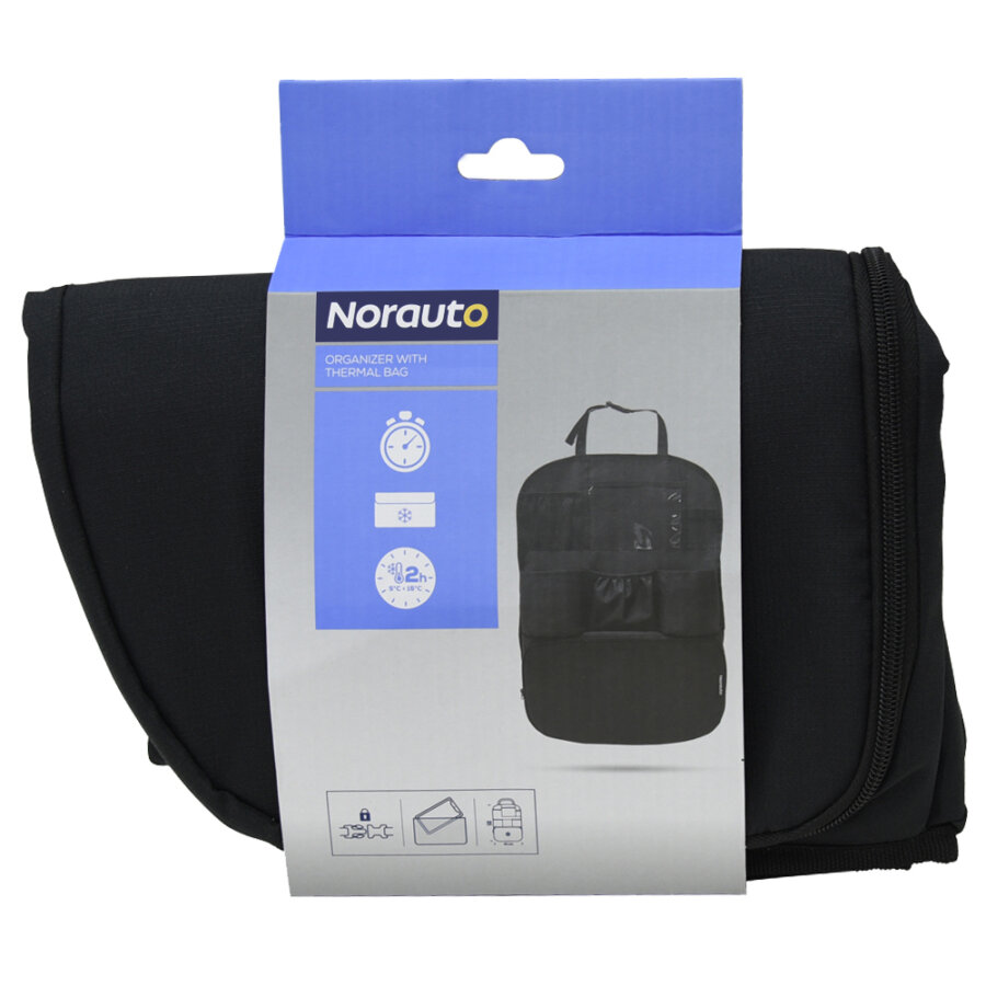 Organisateur de siège arrière NORAUTO avec poche isotherme : Norauto.fr
