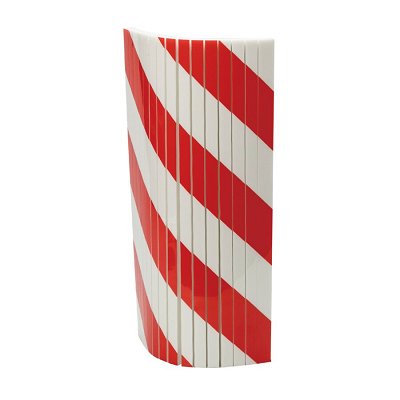 2 mousses de protection droites rouge et blanche pour voiture 40 cm ...