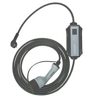 Chargeur électrique portable NORAUTO Type 2 vers Prise domestique - 6m - 3,7 Kw (monophasé 16/8A ...