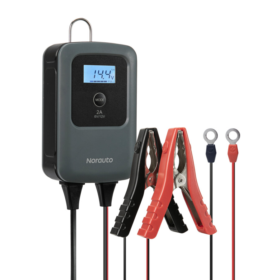 Chargeur de batterie NORAUTO moto, scooter et motoculture 6V/12V 2A ...