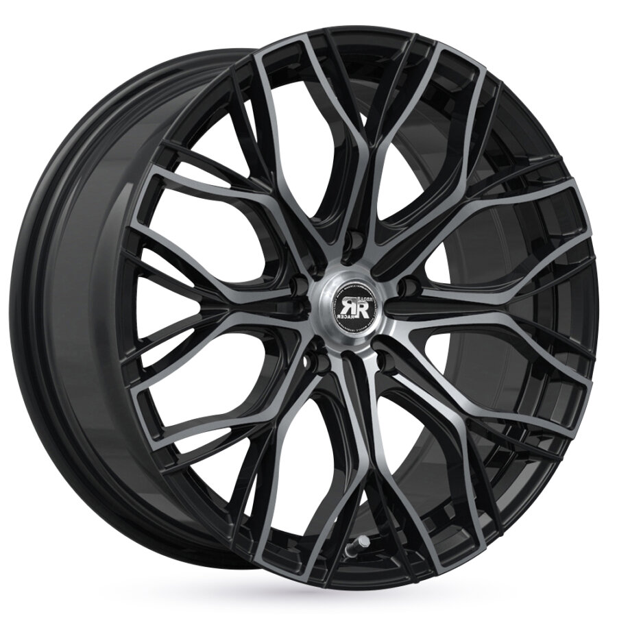 Jante alu RACER MATRIX 17 pouces - 7.5x17 4x108 ET25 Noir brillant ...