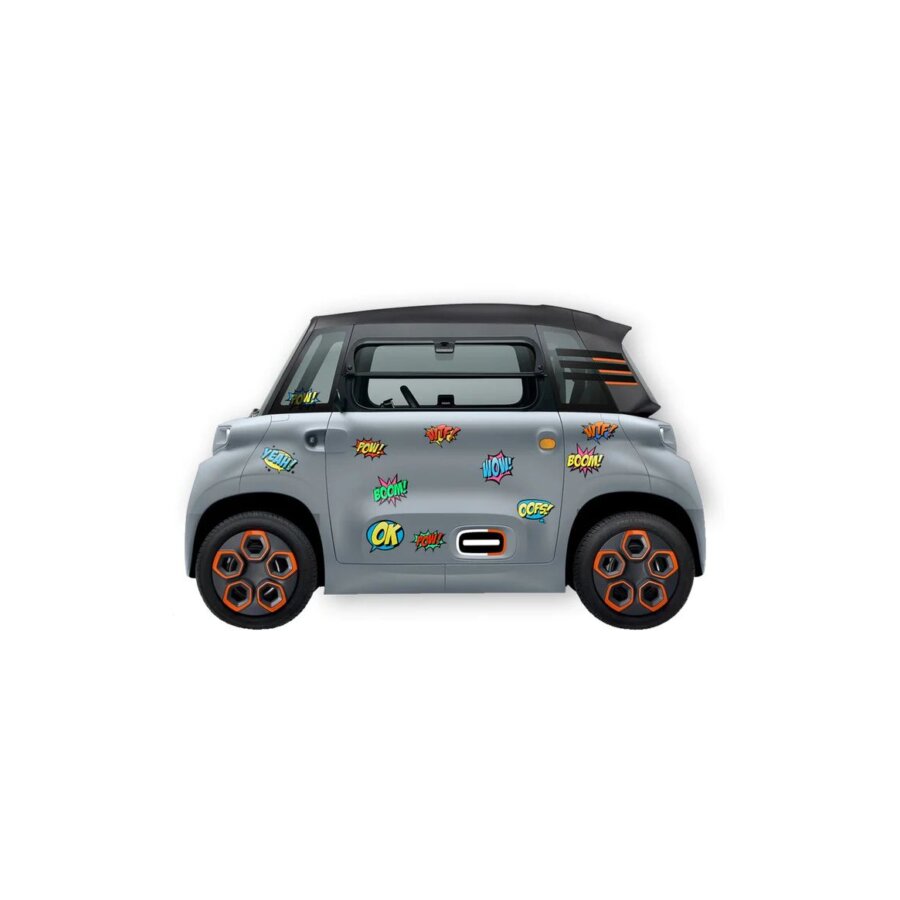 Kit 22 autocollants déco "BD" pour voiture sans permis ABS - Norauto