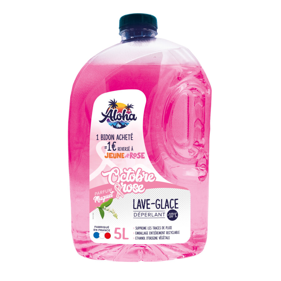 Liquide lave-glace ROSE ALOHA 5L - Norauto