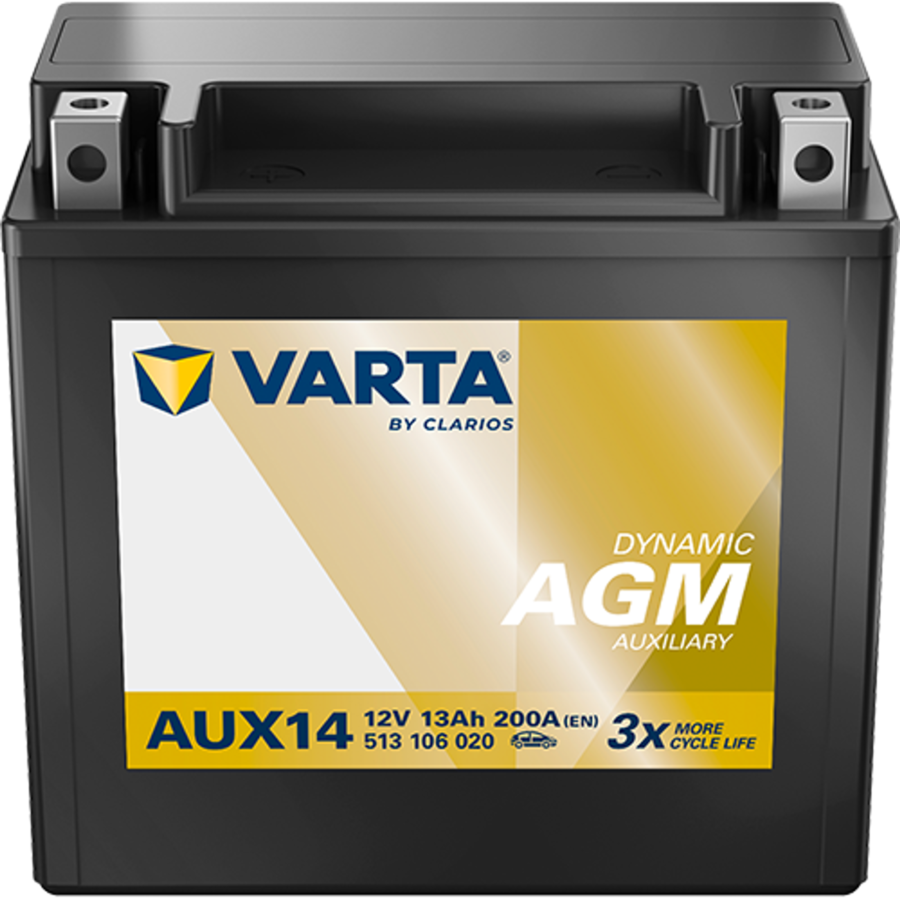Batterie auxiliaire VARTA AUX14 Silver AGM 13 Ah - 200A - Norauto
