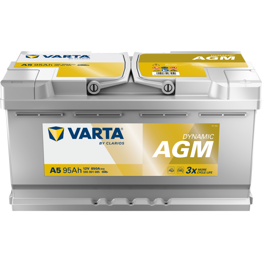Batterie VARTA A5 Start & Stop Silver AGM 95 Ah - 850 A - Norauto