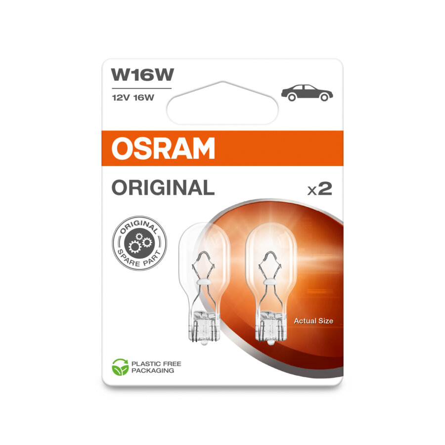 2 ampoules W16W 12V OSRAM ORIGINAL - Norauto