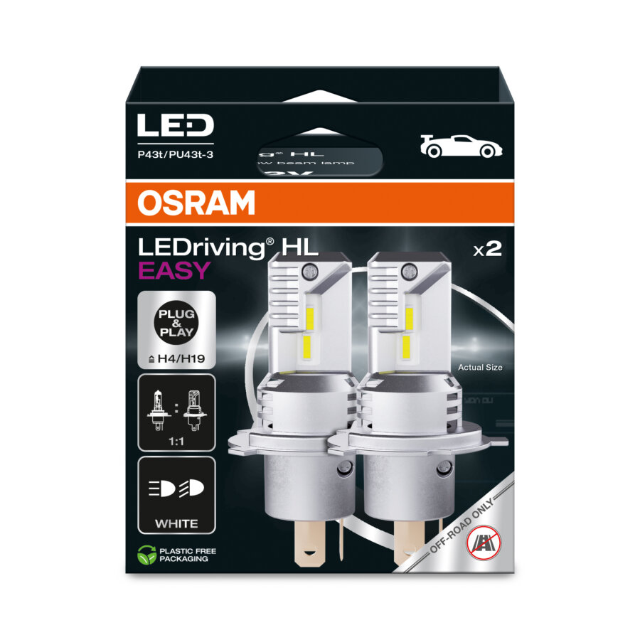 2 ampoules OSRAM LEDriving HL EASY H4/H19 - Norauto