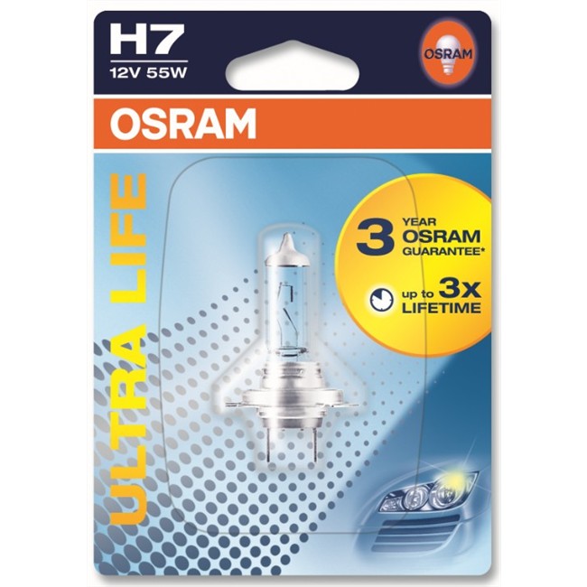 1 Ampoule OSRAM H7 Ultralife 12V : Norauto.fr