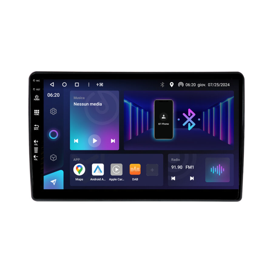 Autoradio CUSTOMFIT 10,1"FIAT 500L 12>16 DAB QLED 8C HDMI CP AA ...