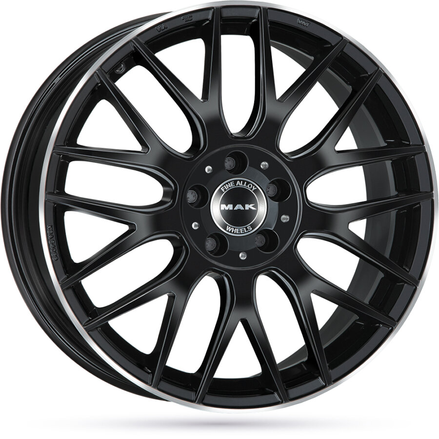 Jante alu MAK ARROW 18 pouces - 9x18 5x112 ET50 Black glossy bord poli ...