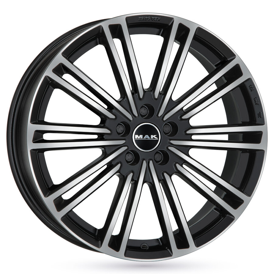 Jante alu MAK YORK 19 pouces - 8x19 5x120 ET40 Noir face polie - Norauto