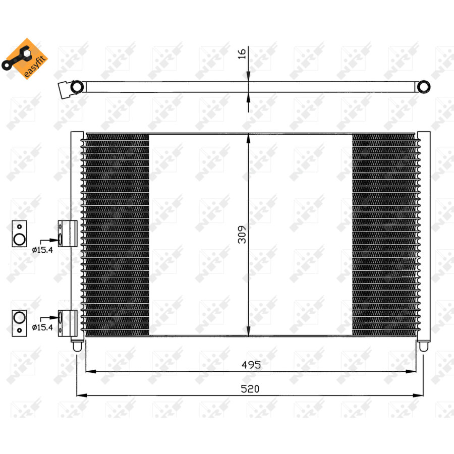 Condenseur NRF 35502 EASY FIT - Norauto