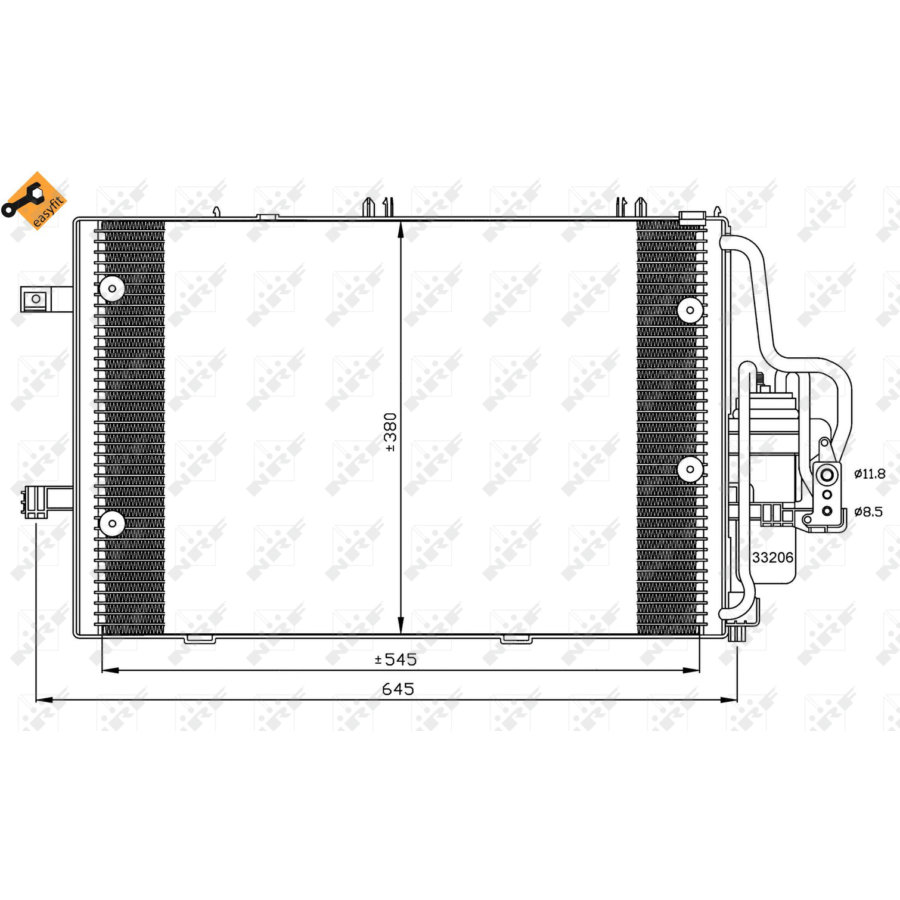 Condenseur avec déshydrateur NRF 35530 EASY FIT - Norauto