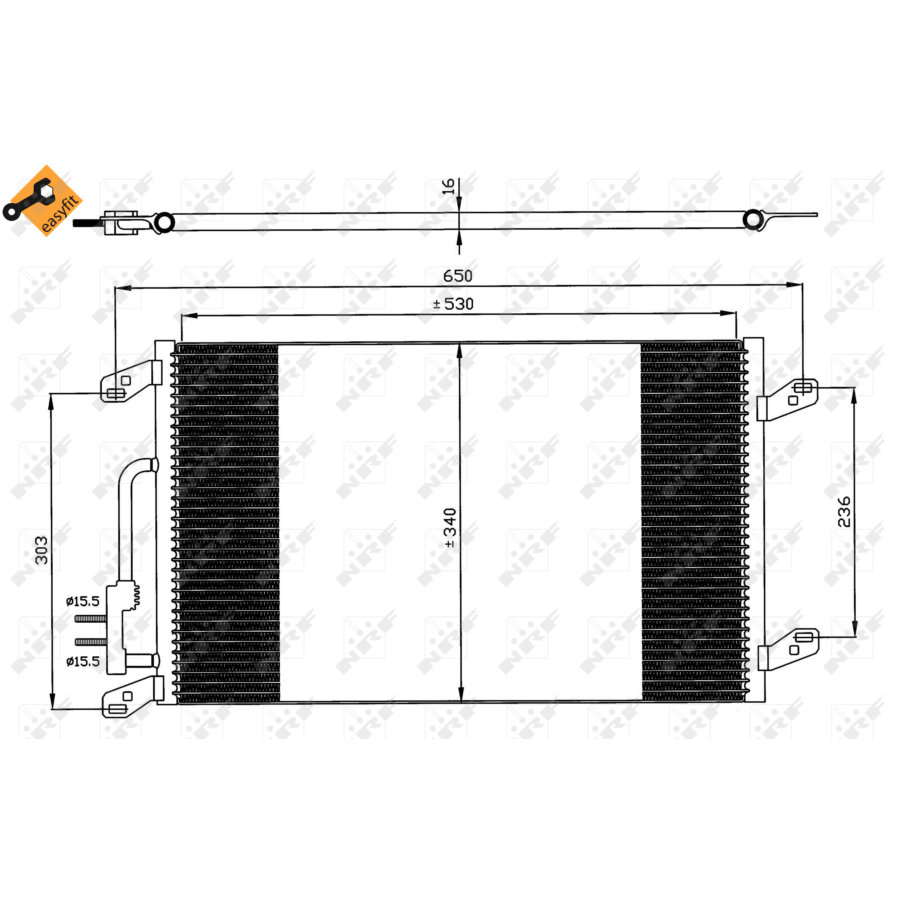 Condenseur NRF 35615 EASY FIT - Norauto
