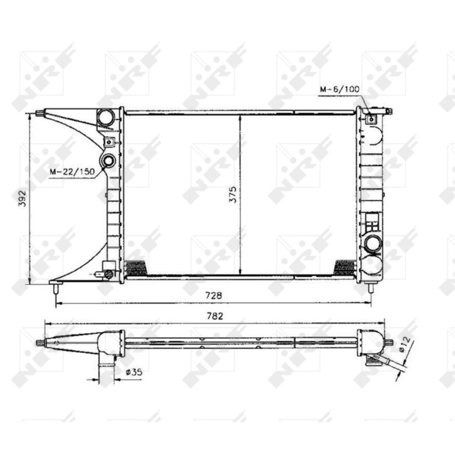 Radiateur NRF 50222 - Norauto