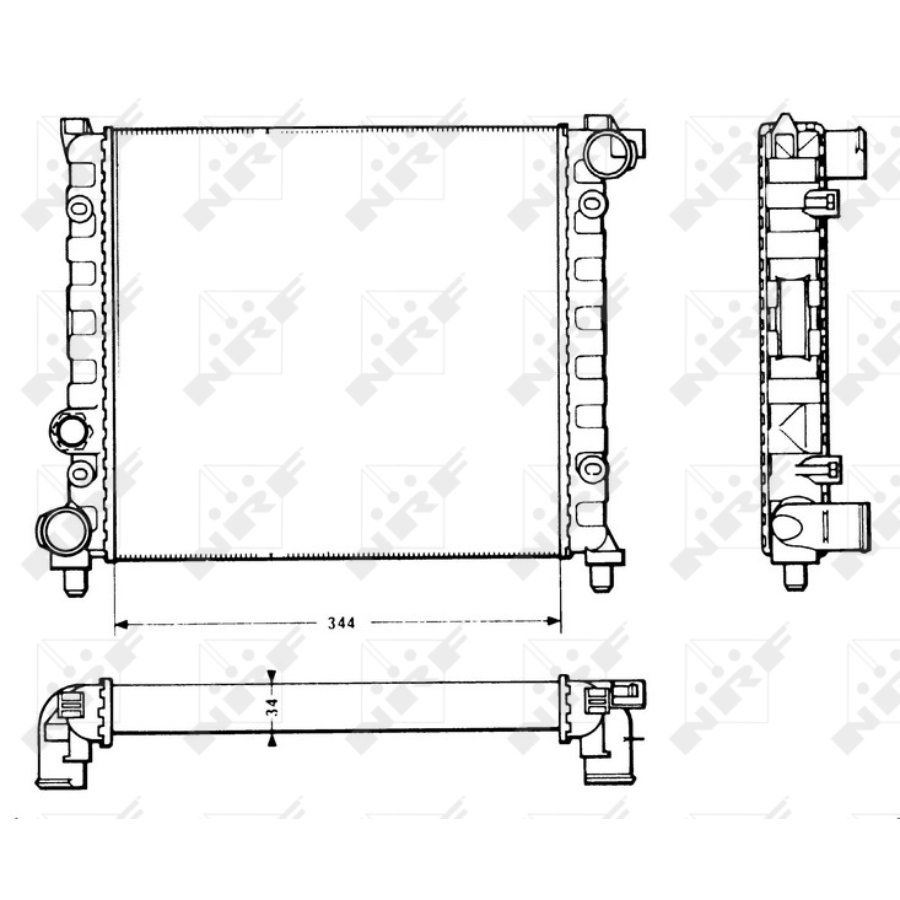 Radiateur NRF 58766 - Norauto