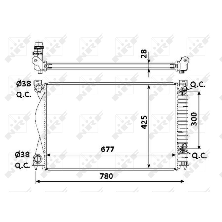 Radiateur NRF 58234 EASY FIT - Norauto