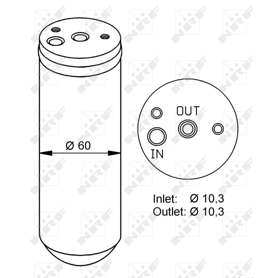 Bouteille de climatisation NRF 33293 - Norauto