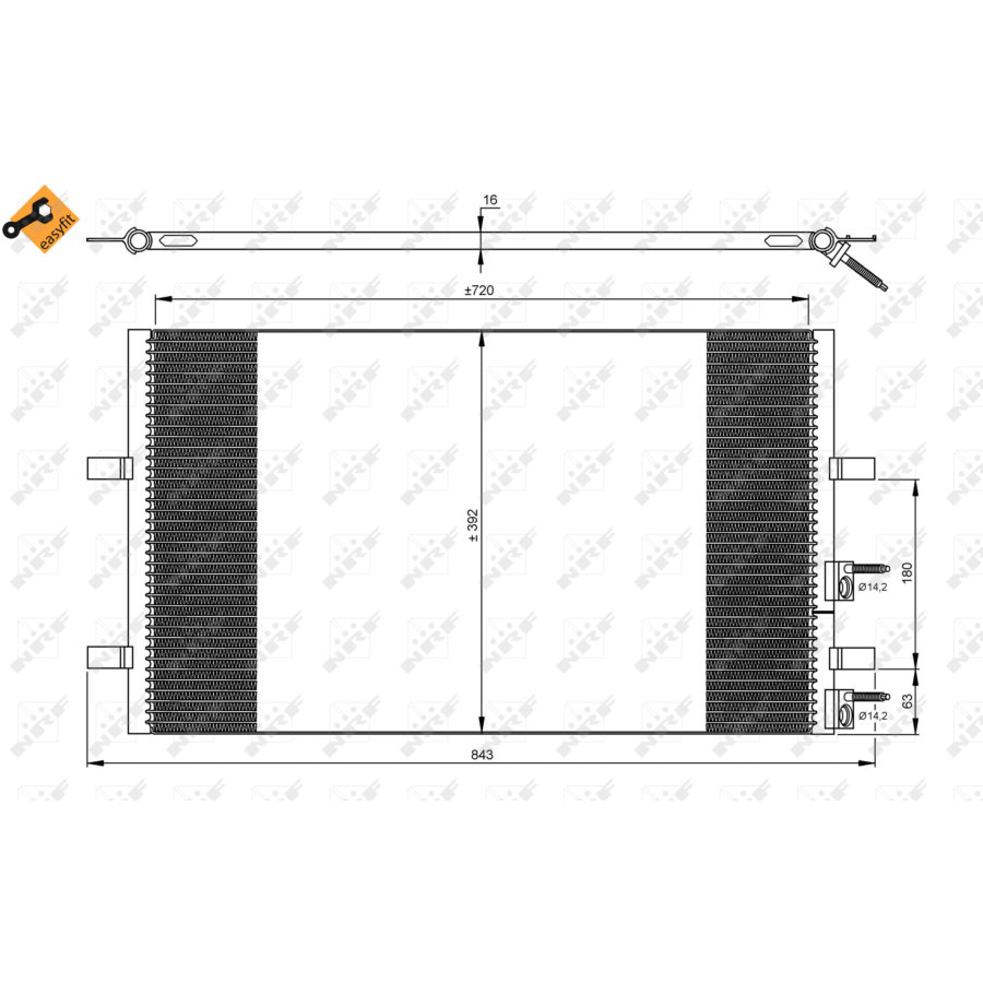 Condenseur NRF 35846 EASY FIT - Norauto
