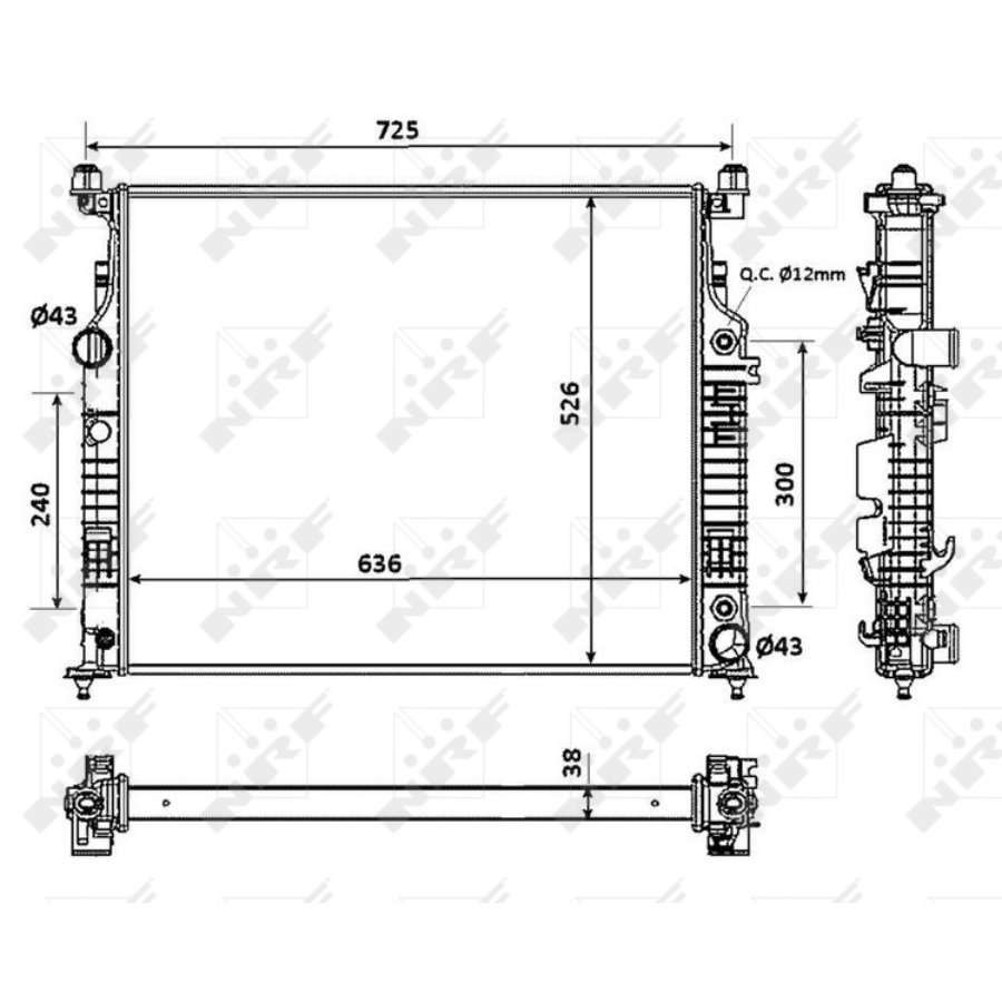 Radiateur NRF 53937 - Norauto