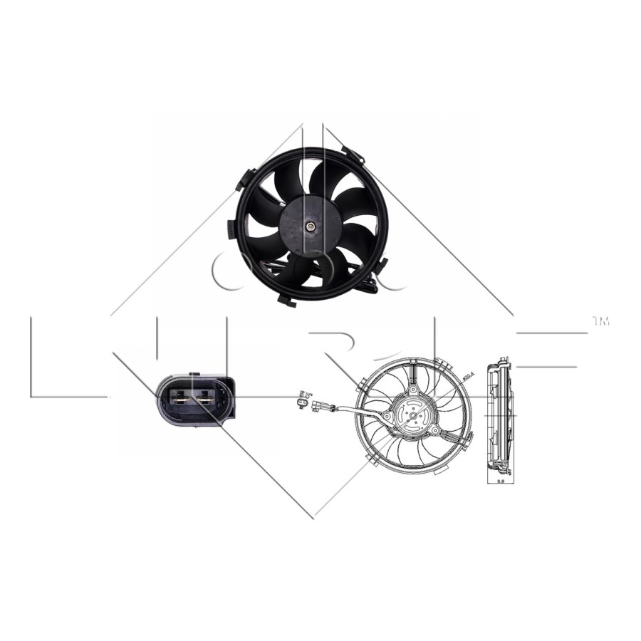 Ventilateur de refroidissement moteur NRF 47405 - Norauto