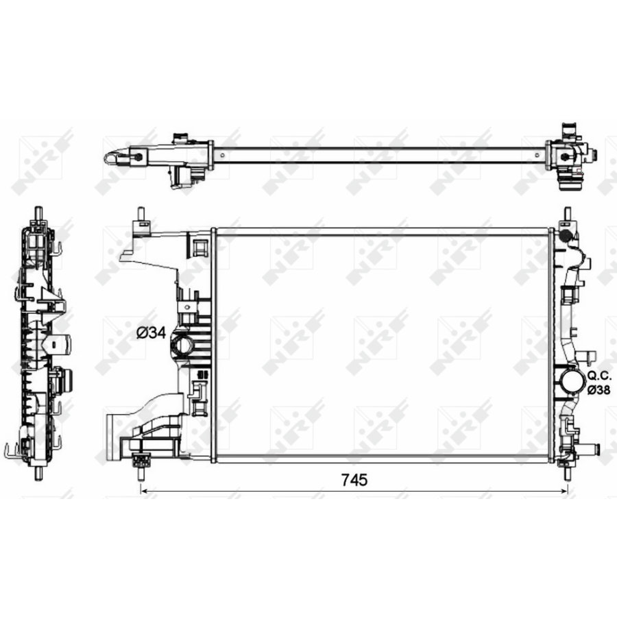 Radiateur NRF 53148 - Norauto