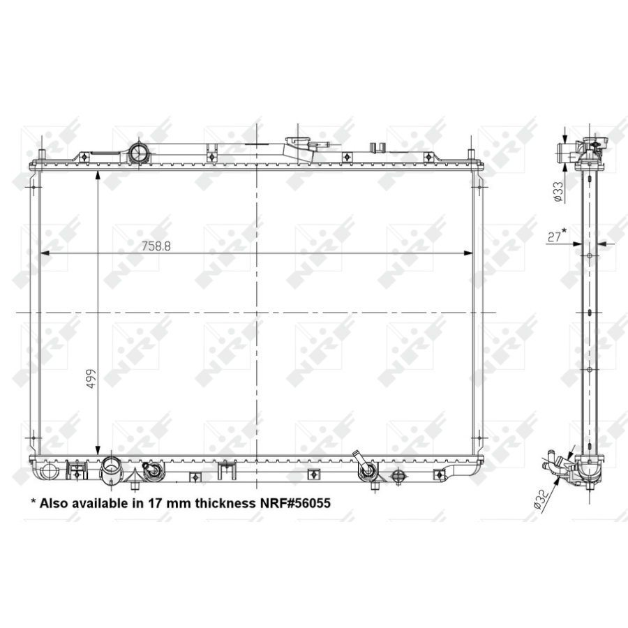 Radiateur NRF 56053 EASY FIT - Norauto