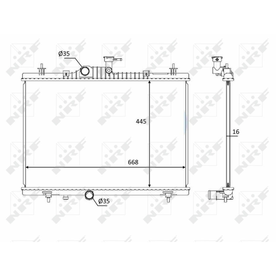Radiateur NRF 58394 - Norauto