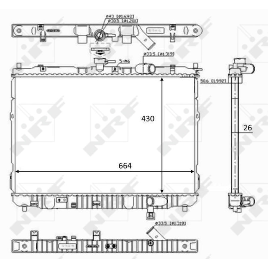 Radiateur NRF 59046 - Norauto
