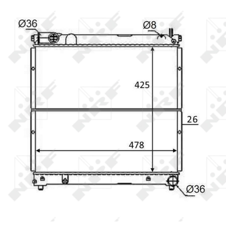 Radiateur NRF 59106 - Norauto