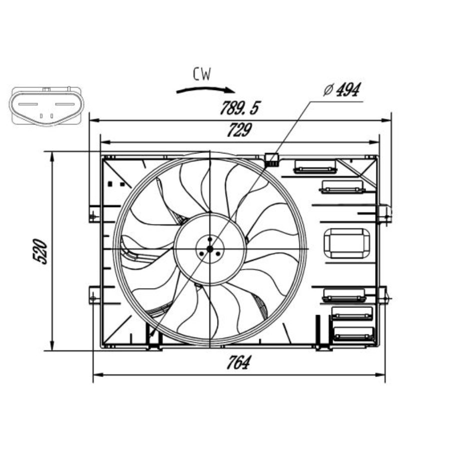 Ventilateur de refroidissement moteur NRF 47918 - Norauto