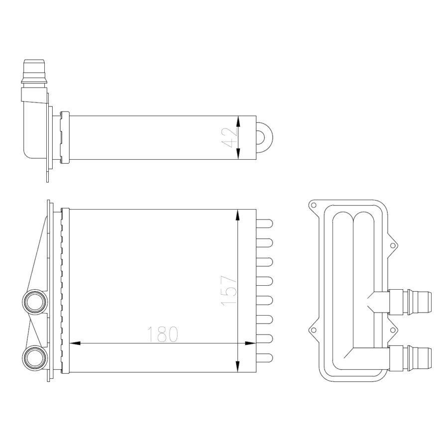 Chauffage d’habitacle à échangeur de chaleur NRF 54412 - Norauto