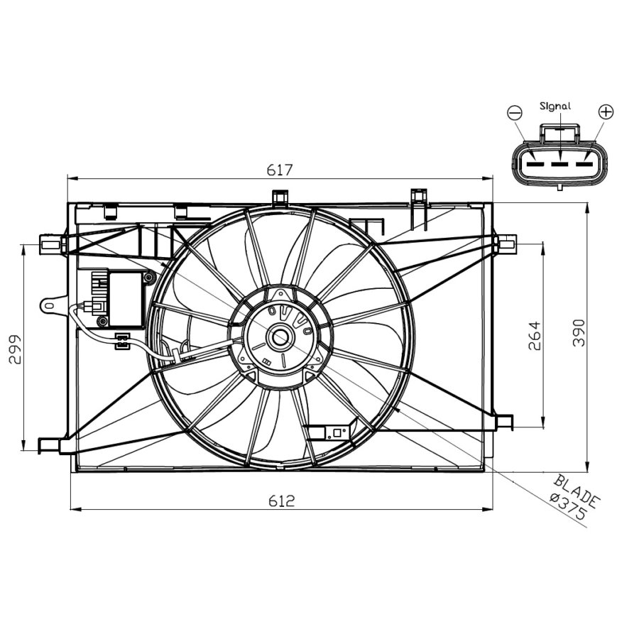 Ventilateur de refroidissement moteur NRF 47937 - Norauto
