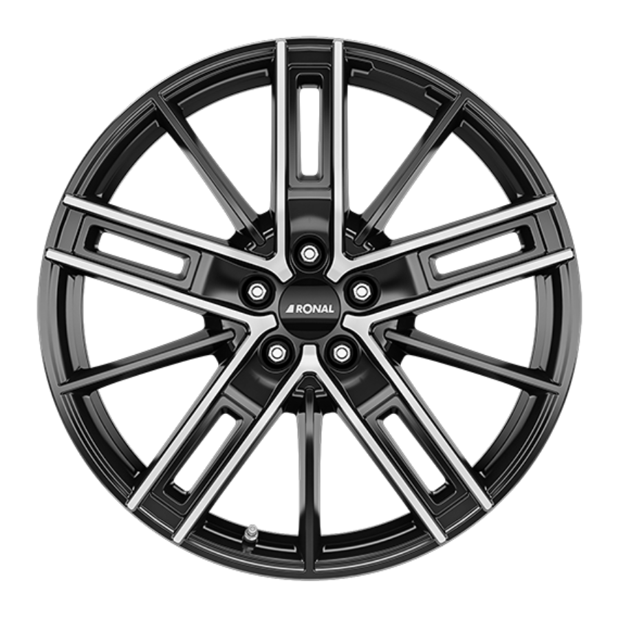 Jante alu RONAL R67 8X18 5X108 ET45 Noir Brillant - Norauto