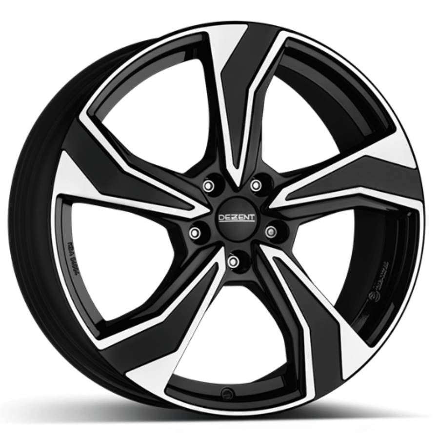 Jante alu DEZENT KB 17 pouces - 6.5x17 5x100 ET50 Noir face polie - Norauto
