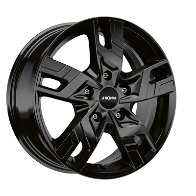 Jante alu RONAL R64 JB 16 pouces - 6.5x16 5x118 ET60 Jetblack - Norauto