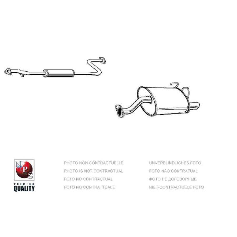 Silencieux avant NPS M430A201 - Norauto