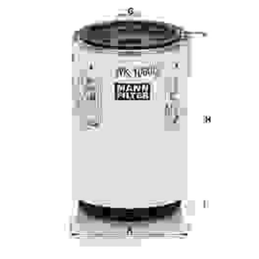 Filtre à carburant MANN-FILTER WK1060/3X : Norauto.fr