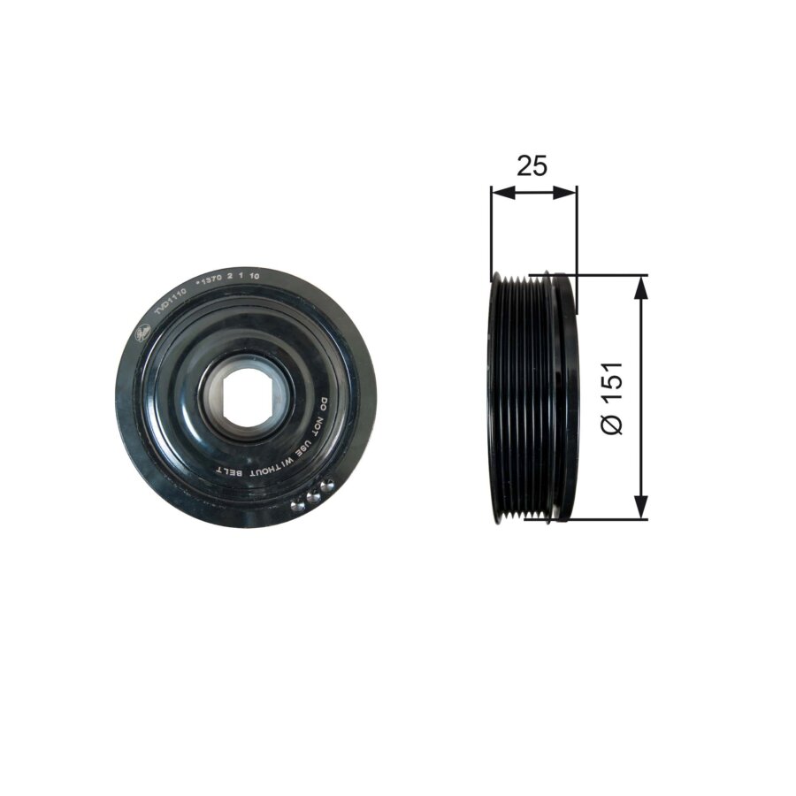 Poulie Damper GATES TVD1110 - Norauto