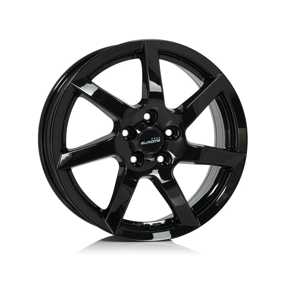 Jante alu EUROPE RIGA 16 pouces - 6.5x16 4x100 ET38 Noir brillant - Norauto