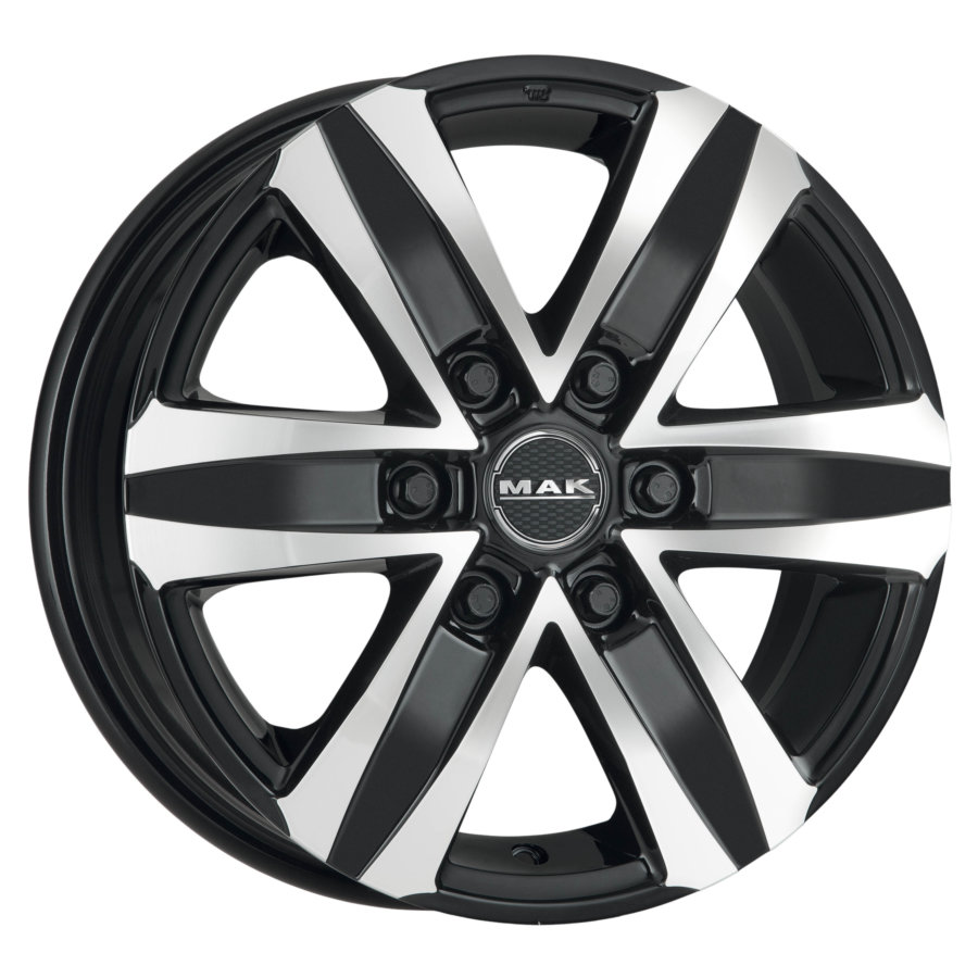 Jante alu MAK STONE6 T 16 pouces - 6.5x16 6x130 ET62 Noir poli - Norauto